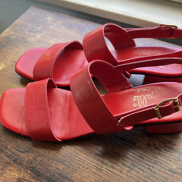 Pappagallo | Shoes | Vintage Pappagallo Red Sandals | Poshmark